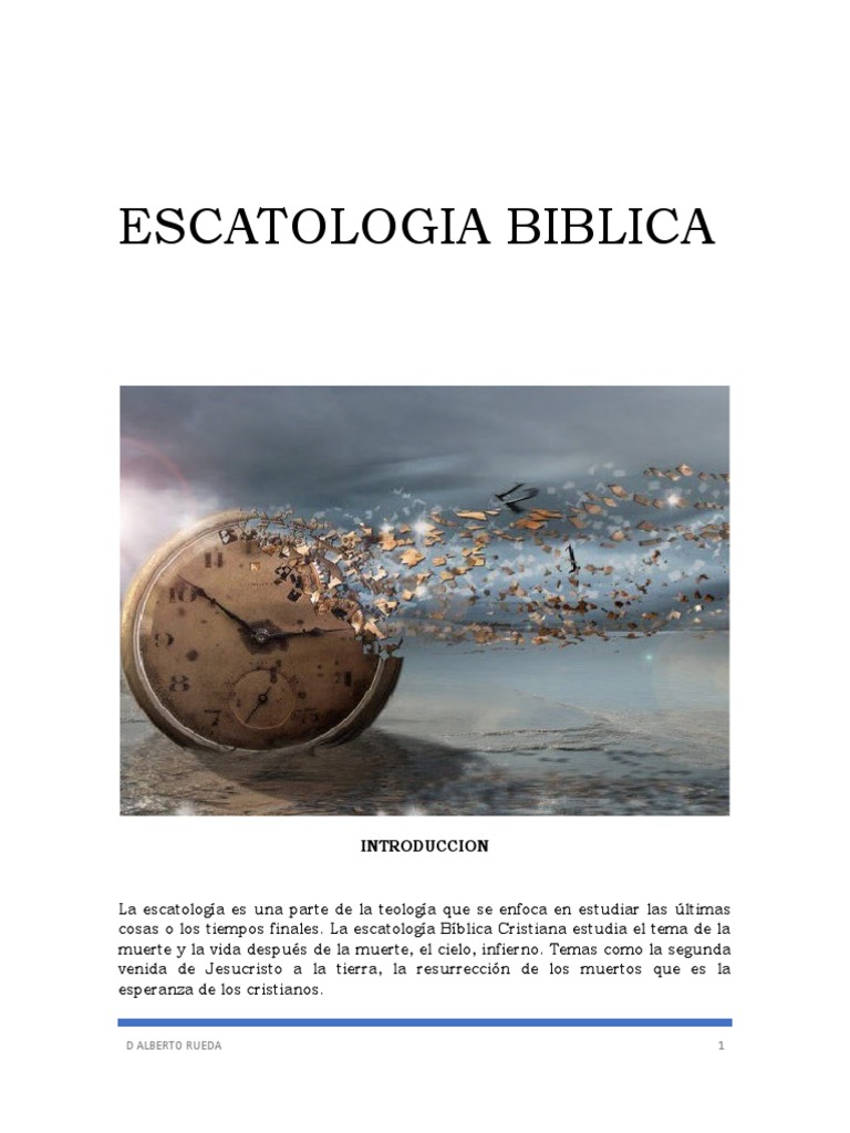 Escatologia Biblica | PDF | Cristo (título) | Jesús