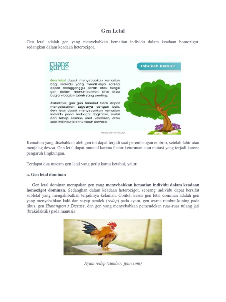 Gen Letal Briliand Melsasail | PDF