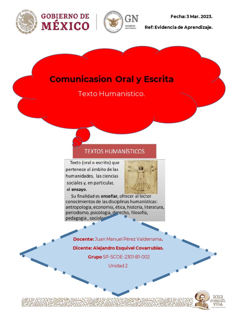 Texto Humanistic.o | PDF | Ensayos | Palabra