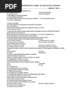Prueba Libro: Don Quijote | PDF | Don Quijote | Personas