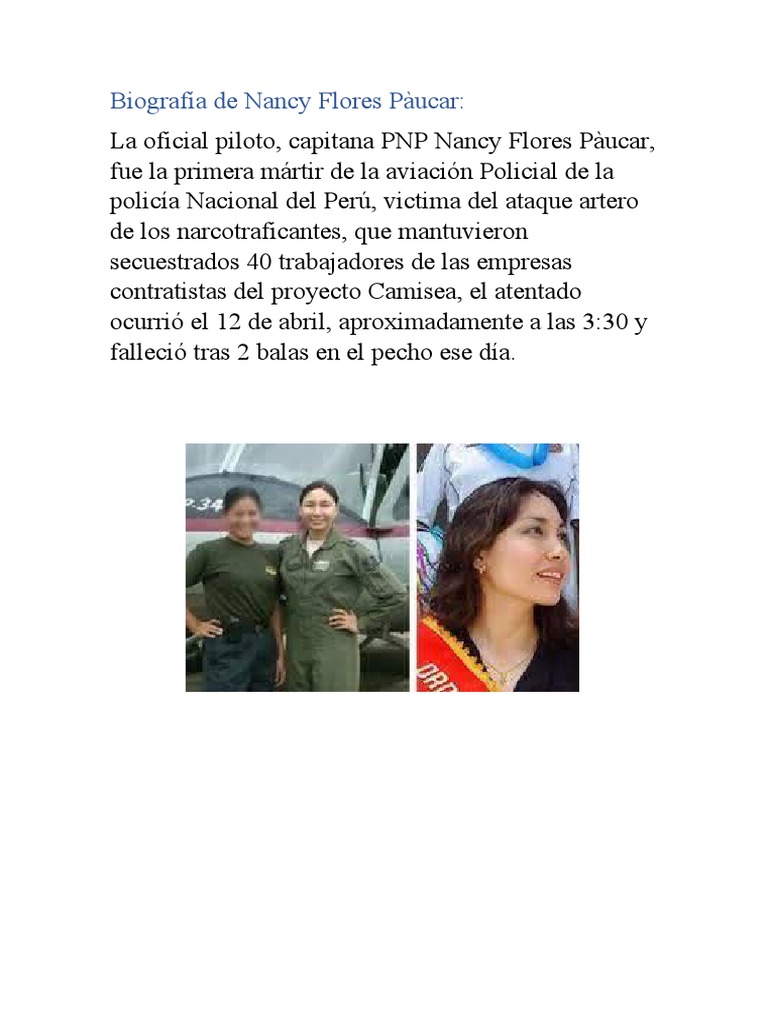 Biografía de Nancy Flores Pàucar | PDF