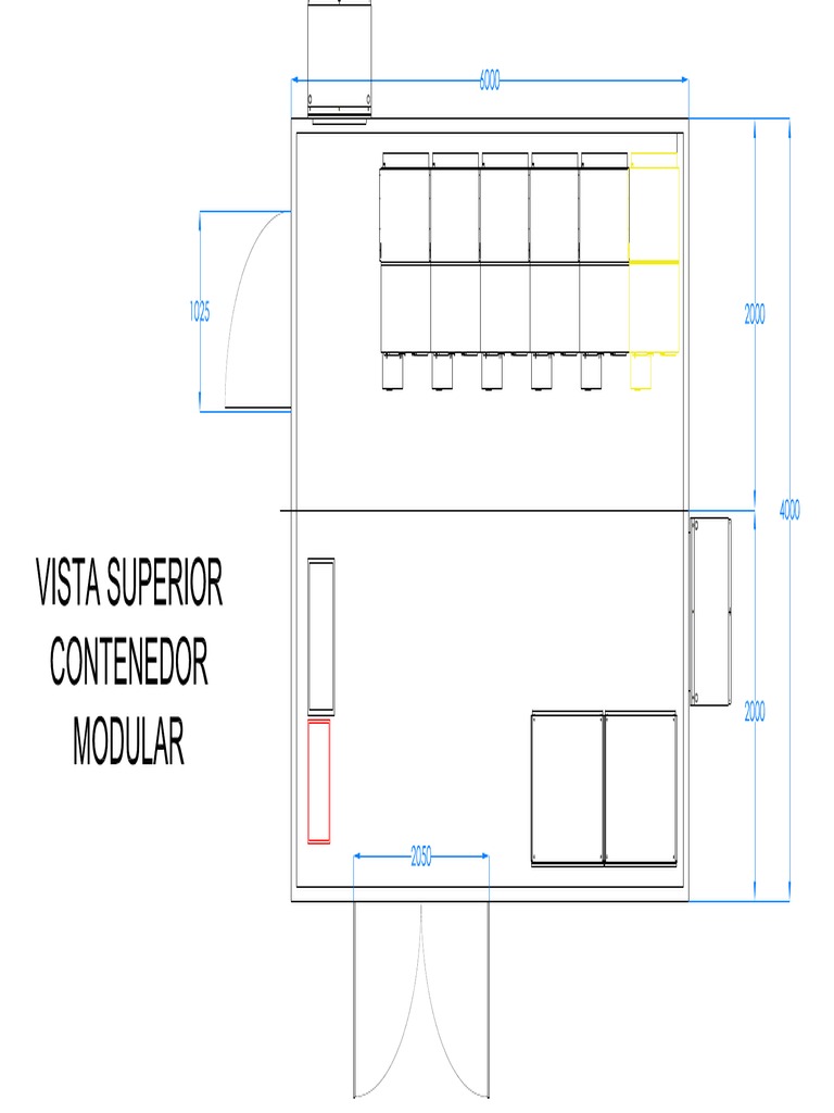 Diagrama Preliminar Shelter Modular | PDF