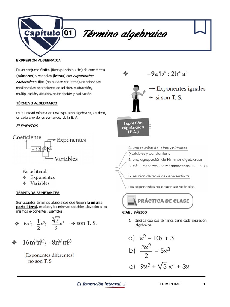 Primero Algebra | PDF | Matemáticas | Análisis matemático