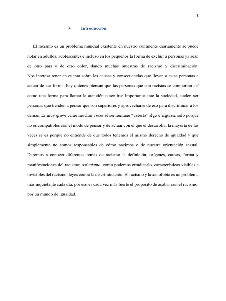 Racismo Negrito Uwu Que Bendicion | PDF | Racismo | Discriminación y ...