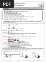 3rd Quarter Exam in Math (Grade 1) | PDF | Shape | Triangle