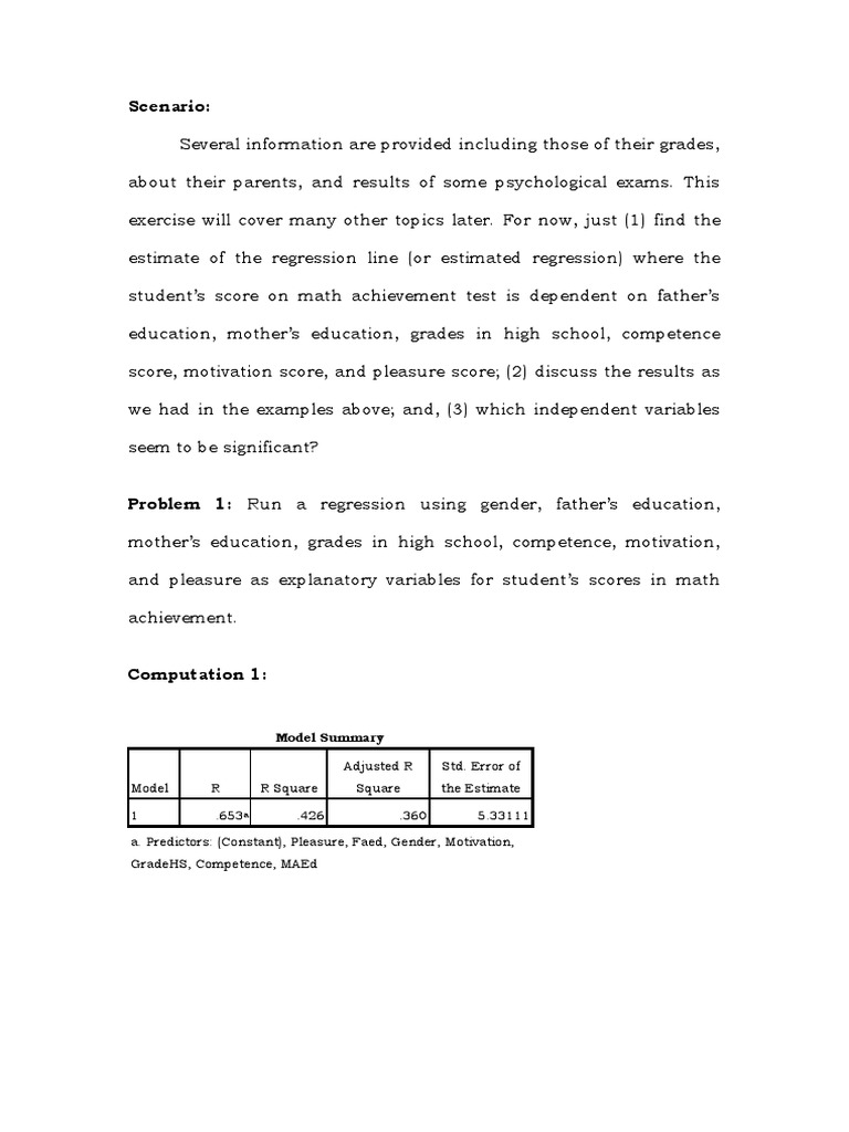 ALAS - M2L3 Application | PDF | Errors And Residuals | Coefficient Of Determination