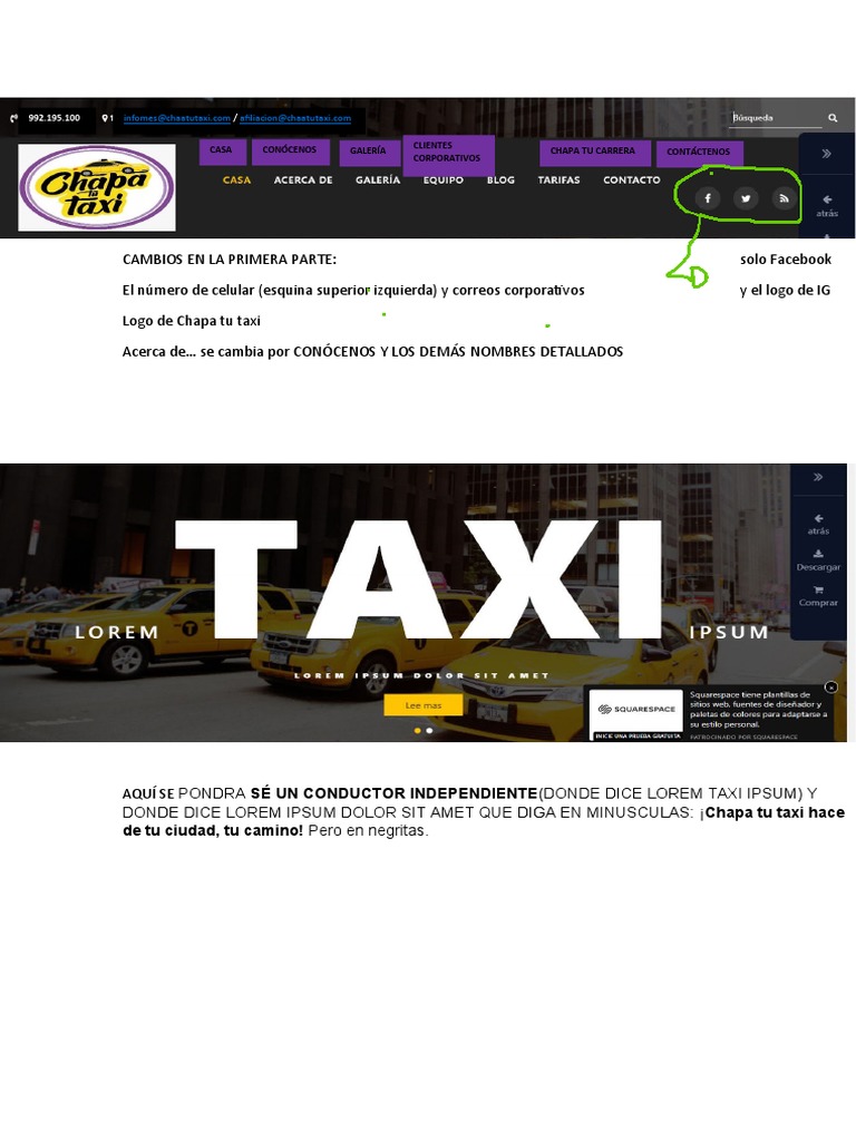 Pagina Web Chapa Tu Taxi | PDF | Perú