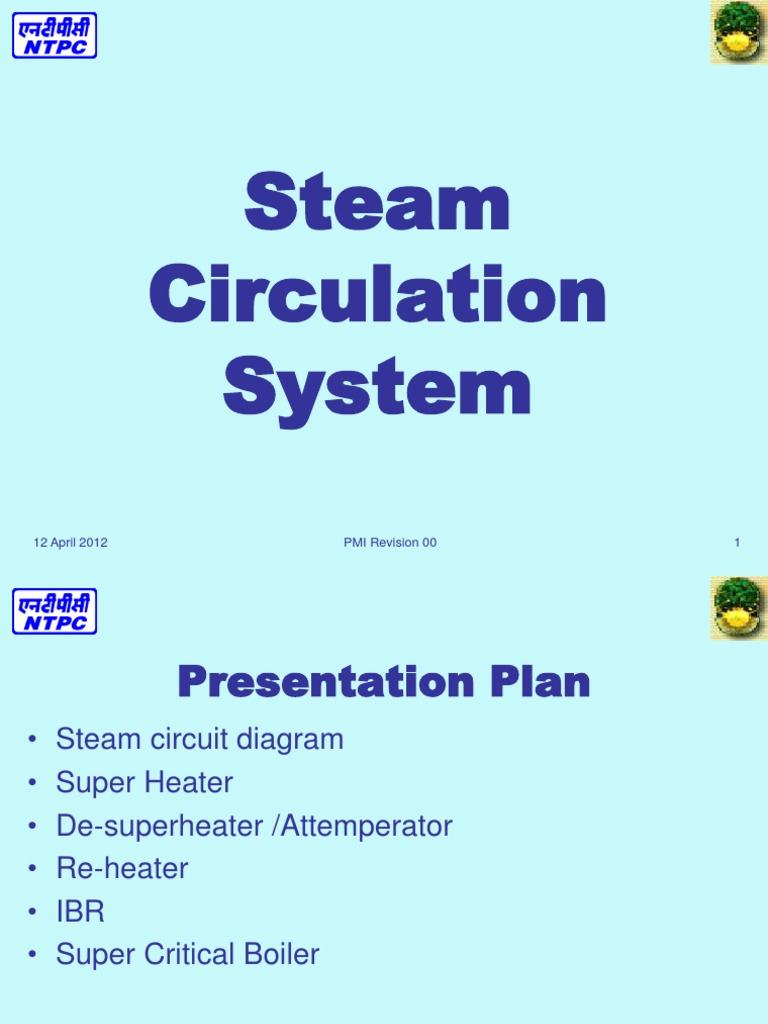 Steam Circulation System Overview | PDF | Boiler | Heat Transfer