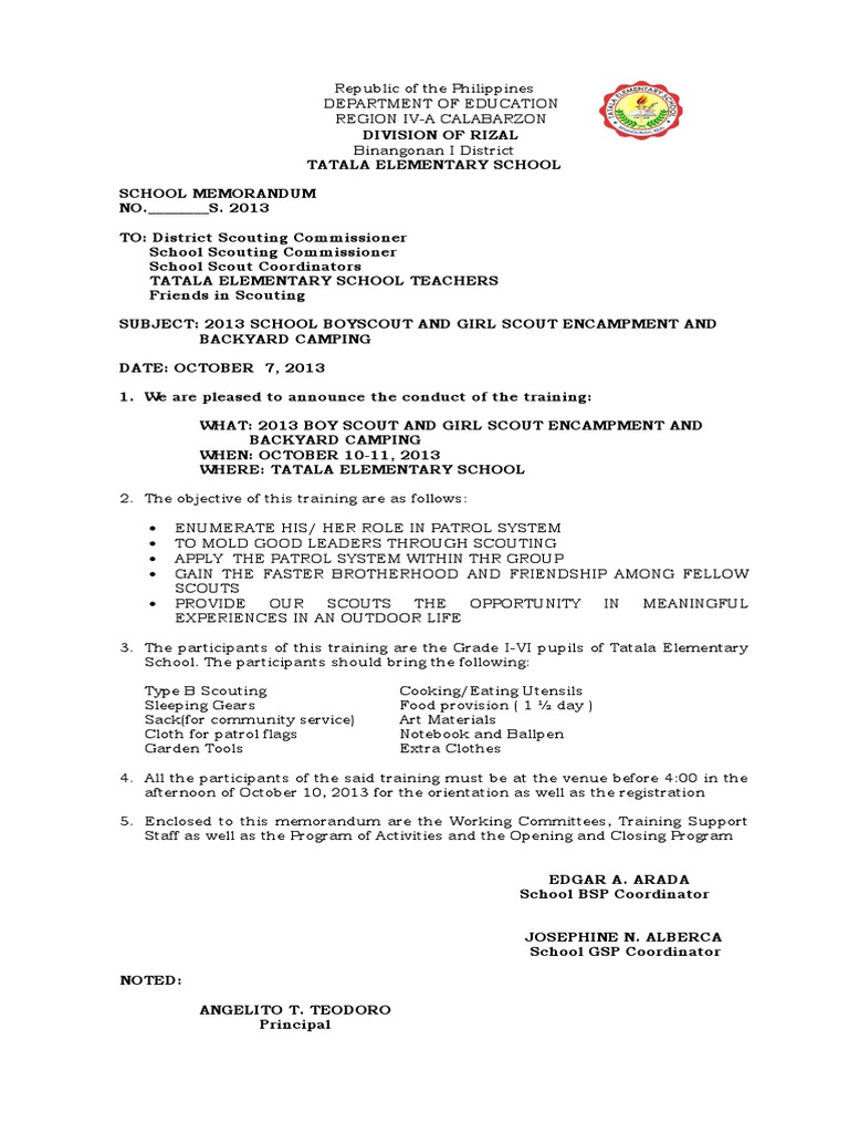 BSP ACTIVITY 2012 Edgar Arada | PDF | Scouting | Youth