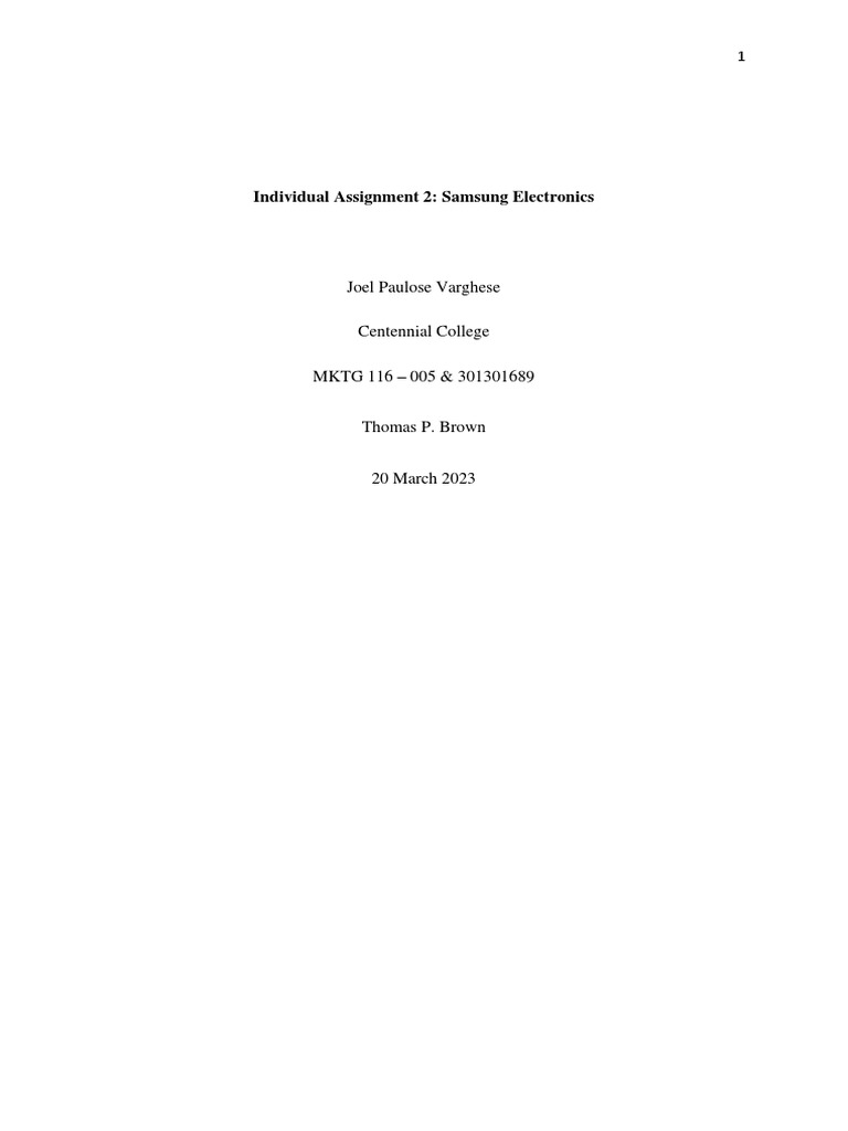 Samsung Electronics Customer Segmentation | PDF | Market Segmentation ...