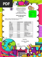 Sample of Multigrade Class Program | PDF | Learning