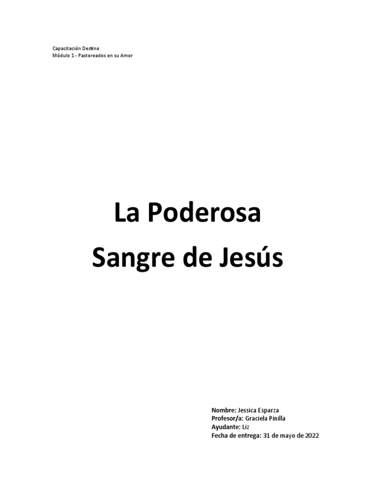 Resumen Libro Tan Solo Una Gota | PDF | Jesús | Pecado