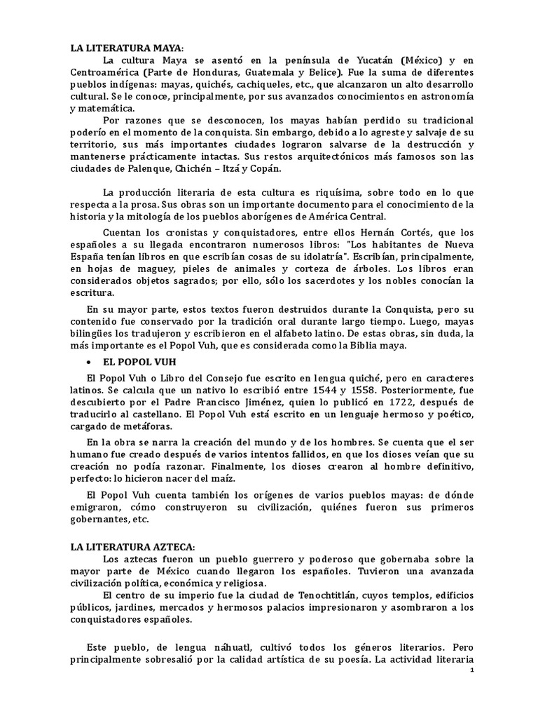 Azteca | PDF | Civilización maya | Poesía