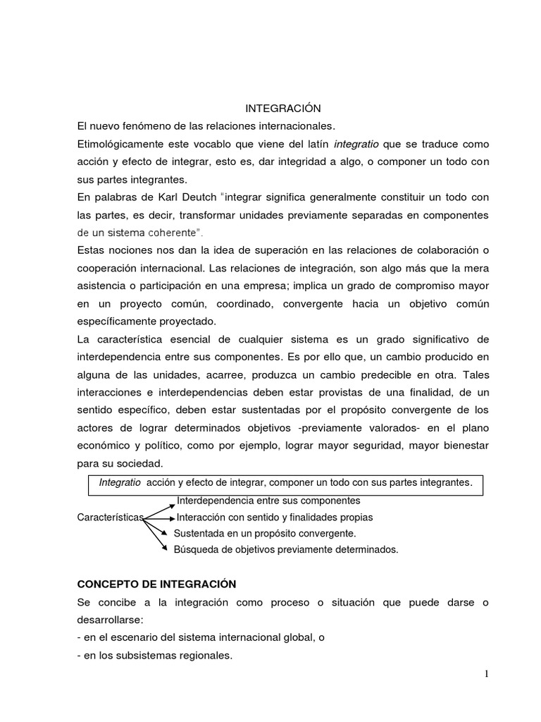 Concepto de Integración: Integratio Acción y Efecto de Integrar ...