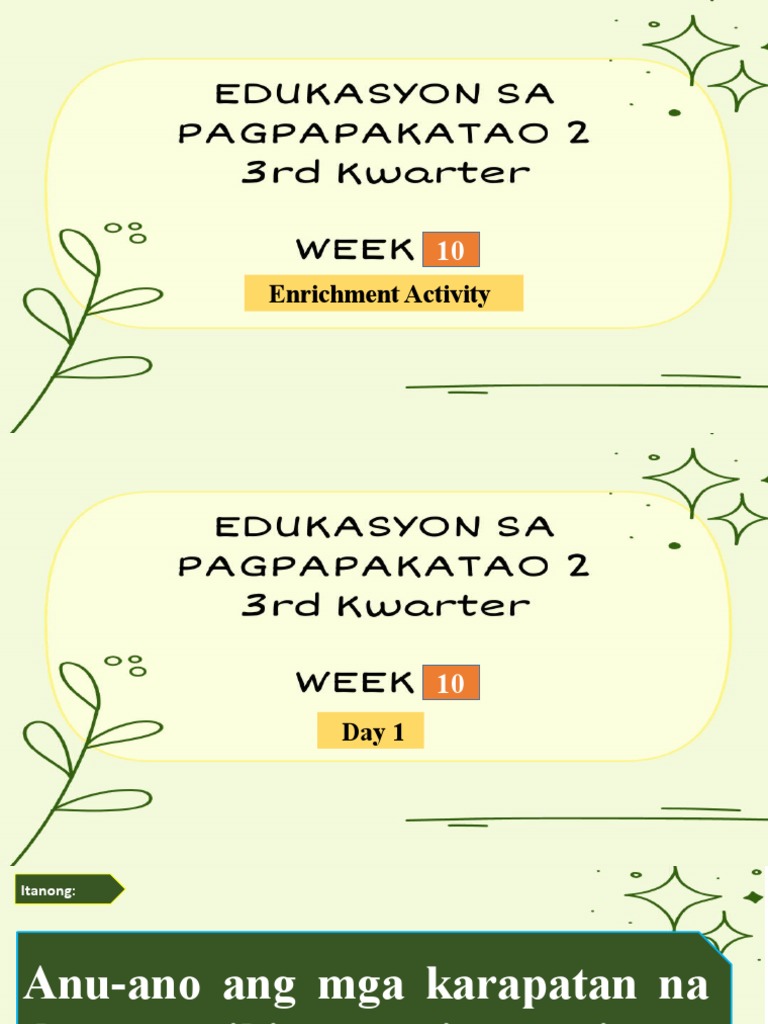 Esp DLL Q3 Week - 10 | PDF