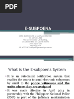 PNP e-Subpoena System Overview | PDF | Subpoena | Login