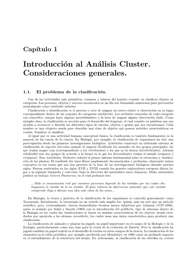 Introducci On Al An Alisis Cluster. Consideraciones Generales | PDF | Función (Matemáticas ...