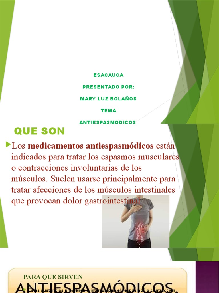 Antiespasmodicos | PDF