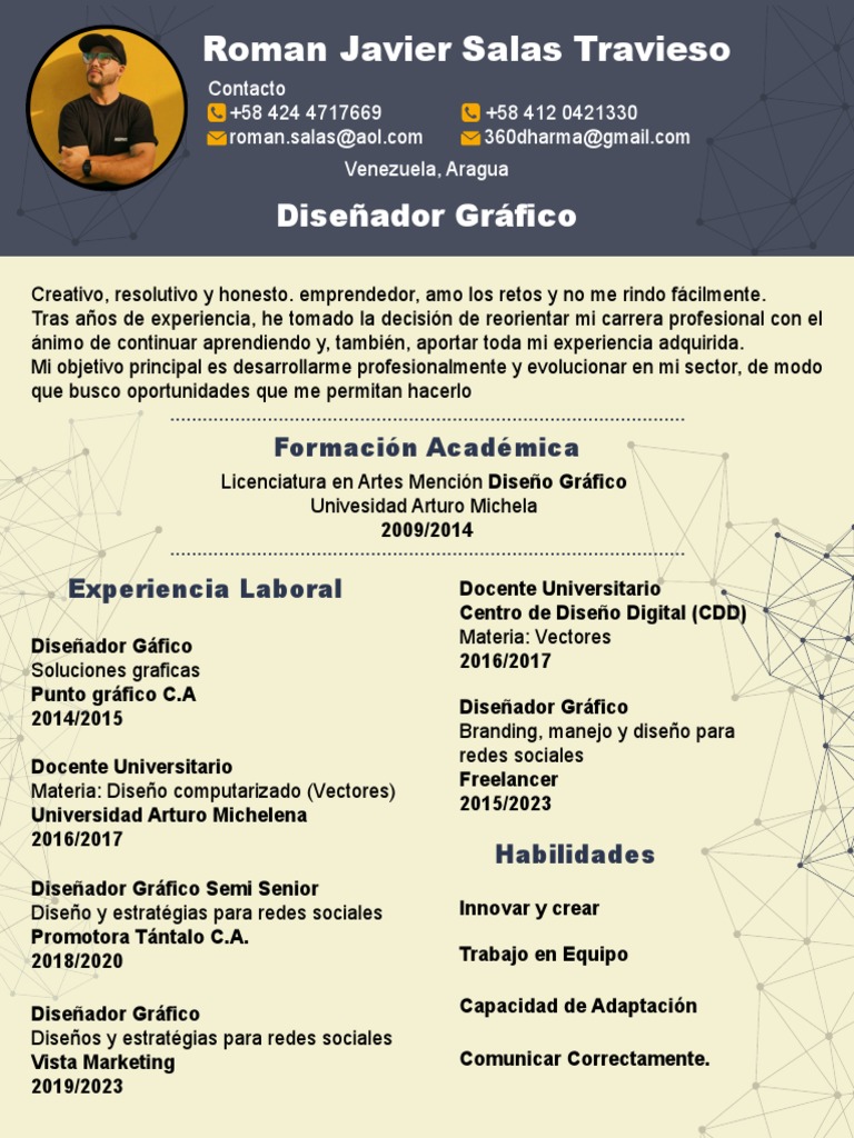 CV Roman Salas | PDF | Business | Cognición