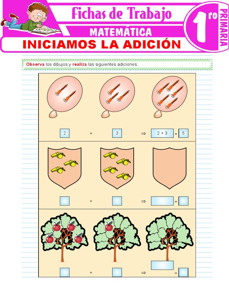 Iniciamos La Adición para Primer Grado de Primaria | PDF