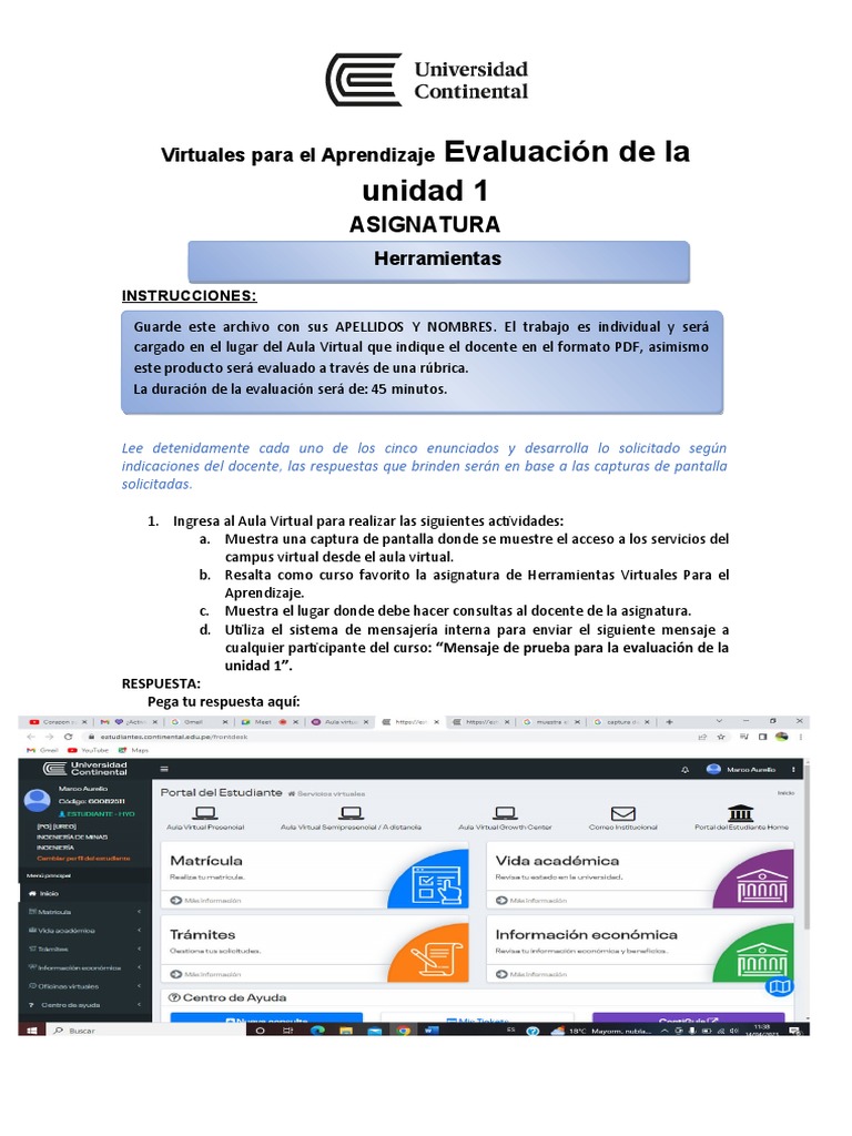 Evaluación de La Unidad 2 | PDF | Evaluación | Informática