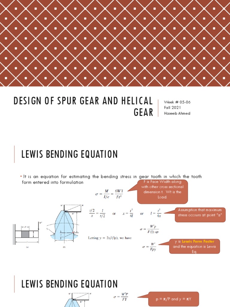 Spur and Helical Gear Design Guide | PDF | Gear | Strength Of Materials