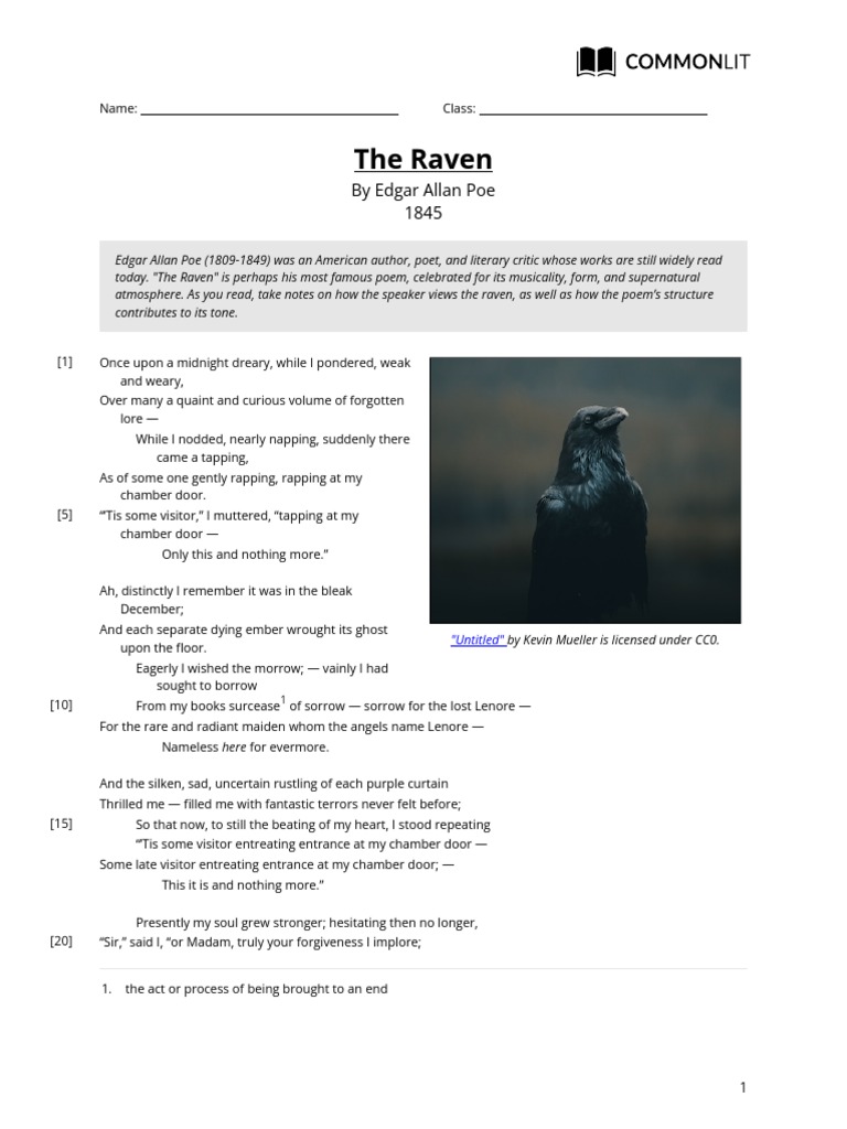 The - Raven Teacher 12 | PDF | The Raven