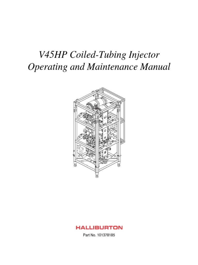 V45HP Coiled-Tubing Injector | PDF | Bearing (Mechanical) | Valve