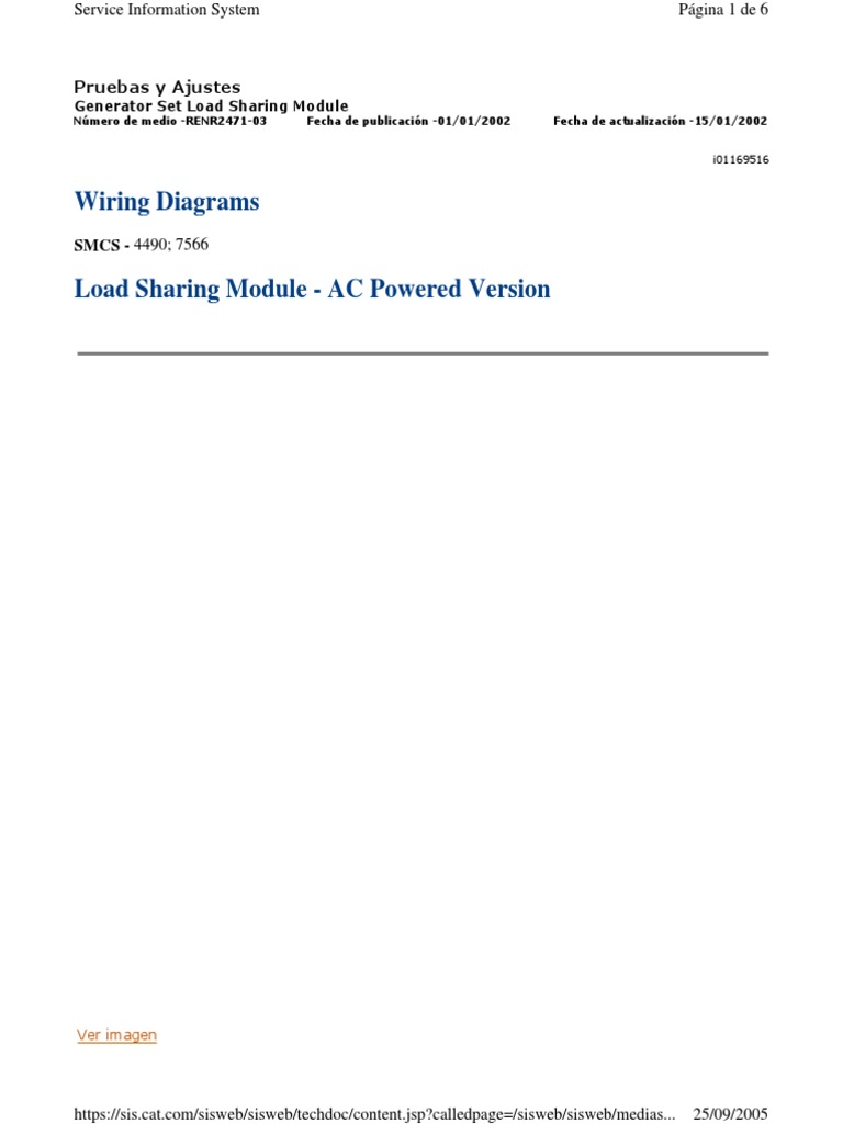 Generator Set Load Sharing Module PWM diagramas | PDF | Alternating ...