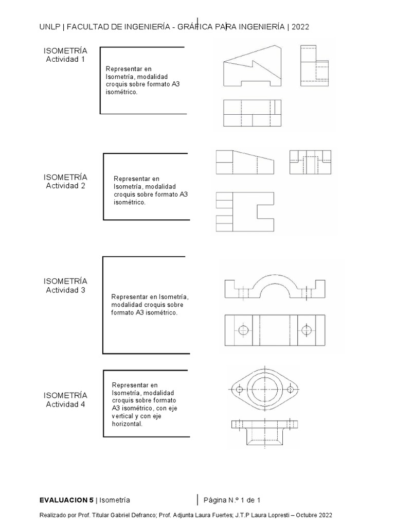 GPI - SRC - EVALUACION 5 - Isometria | PDF | Métodos y materiales de ...