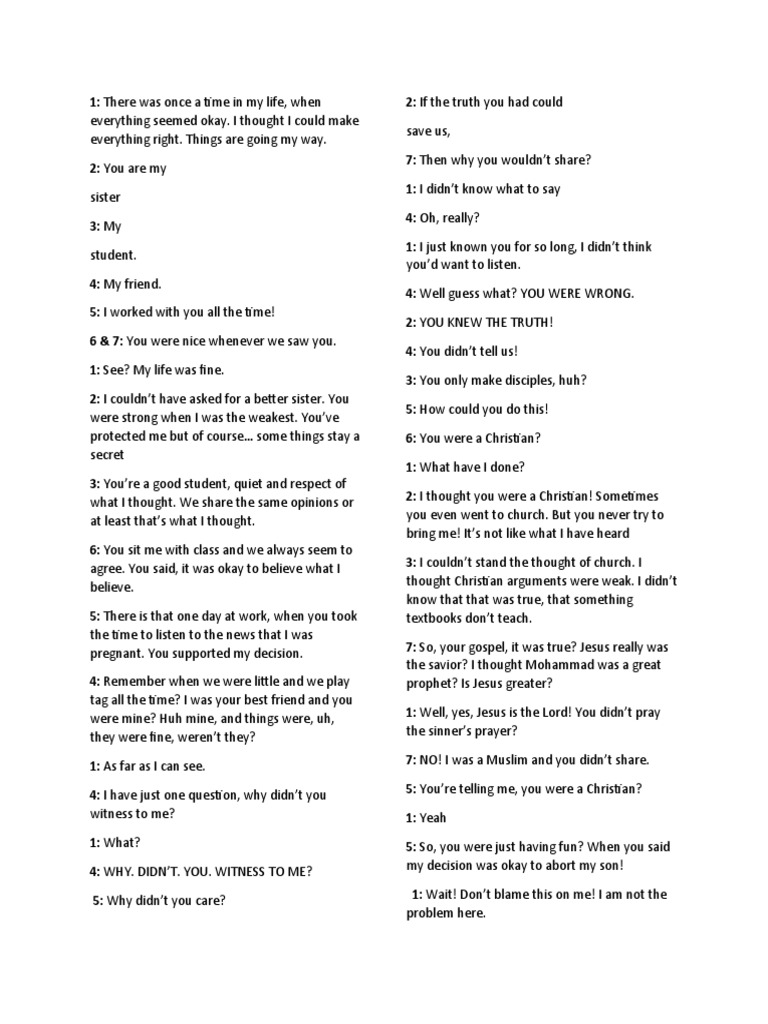 Just One Question | PDF | Jesus | Truth