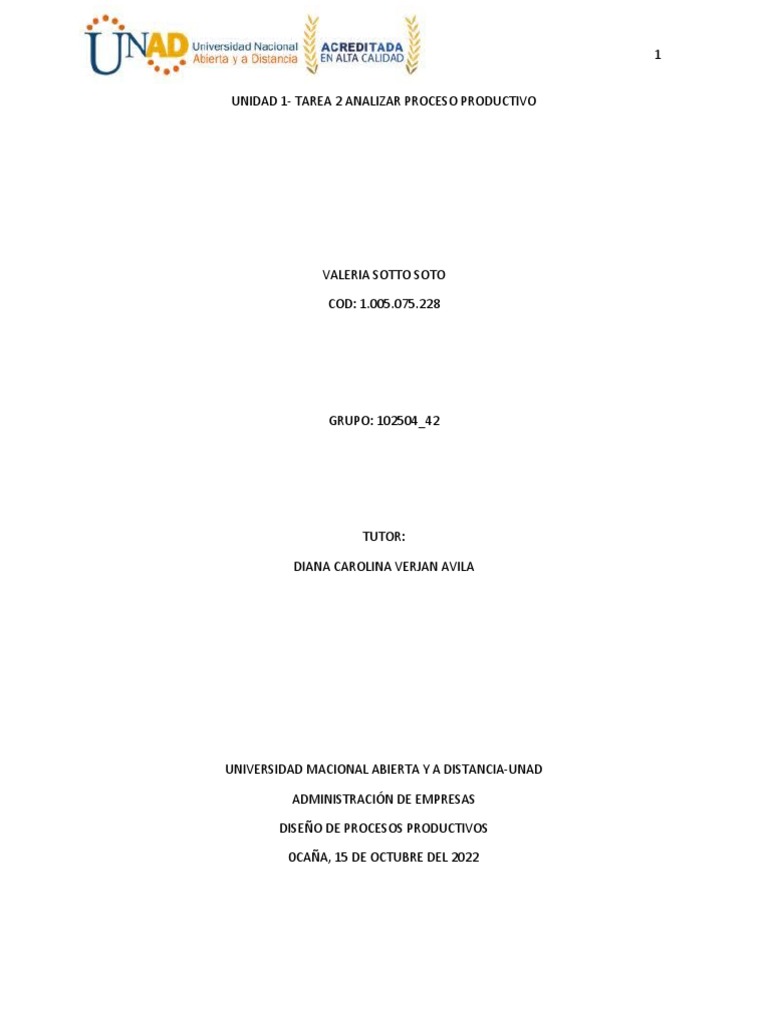 Trabajo Final Tarea 2 - Grupo 42 | PDF | Panes | Planificación estratégica