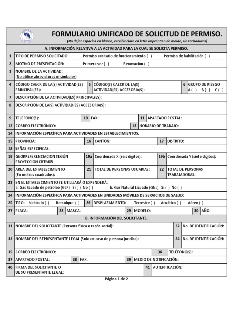 Formulario Solicitud Instrucciones Llenado | PDF | Correo