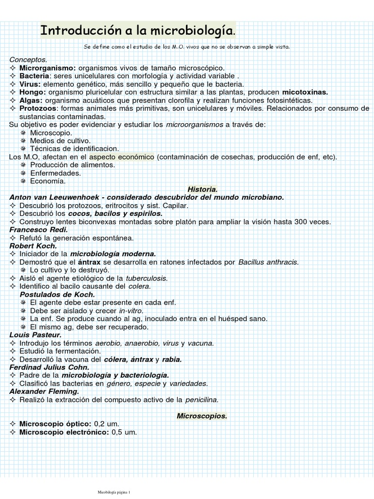 Introducción A La Microbiología.: Conceptos | PDF | Las bacterias | Biología Celular)