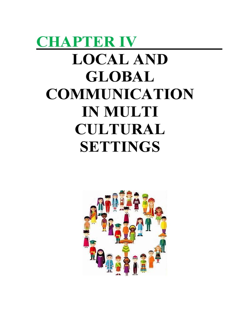 Chapter IV-Local and Global in Multi-Cultural Setting | PDF ...