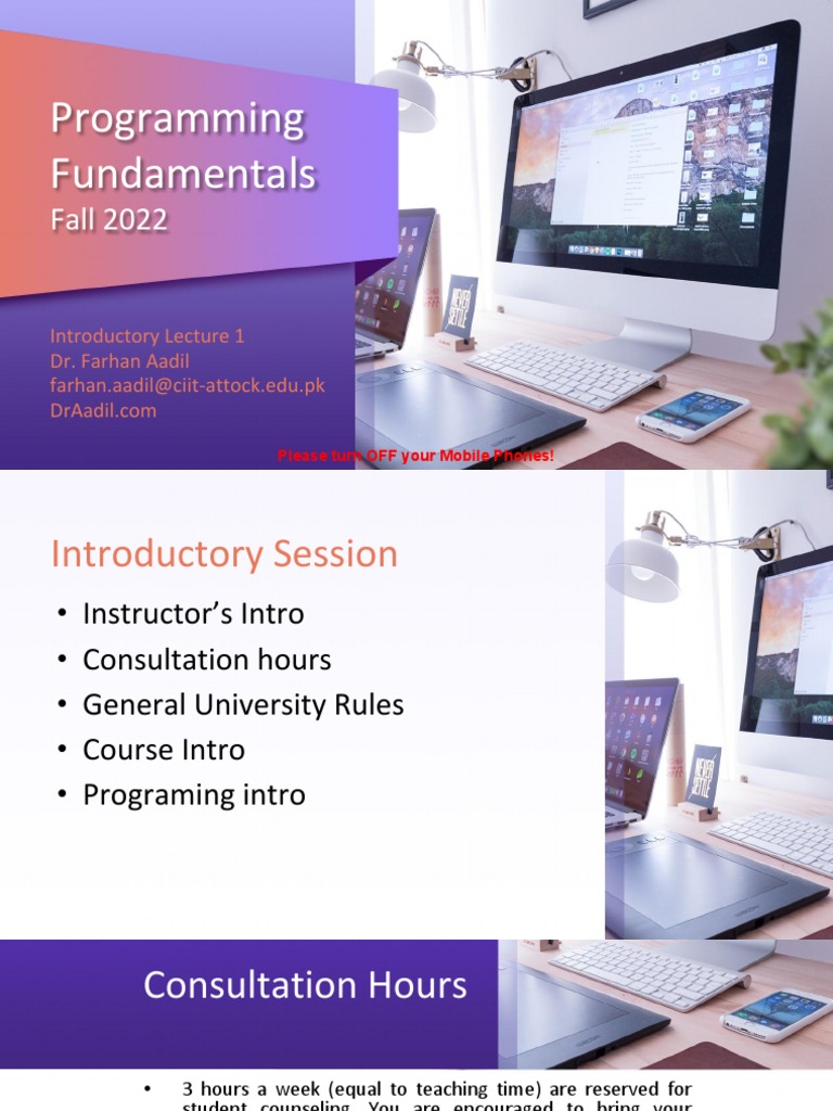 Lecture 01 | PDF | Integrated Development Environment | Computer Programming