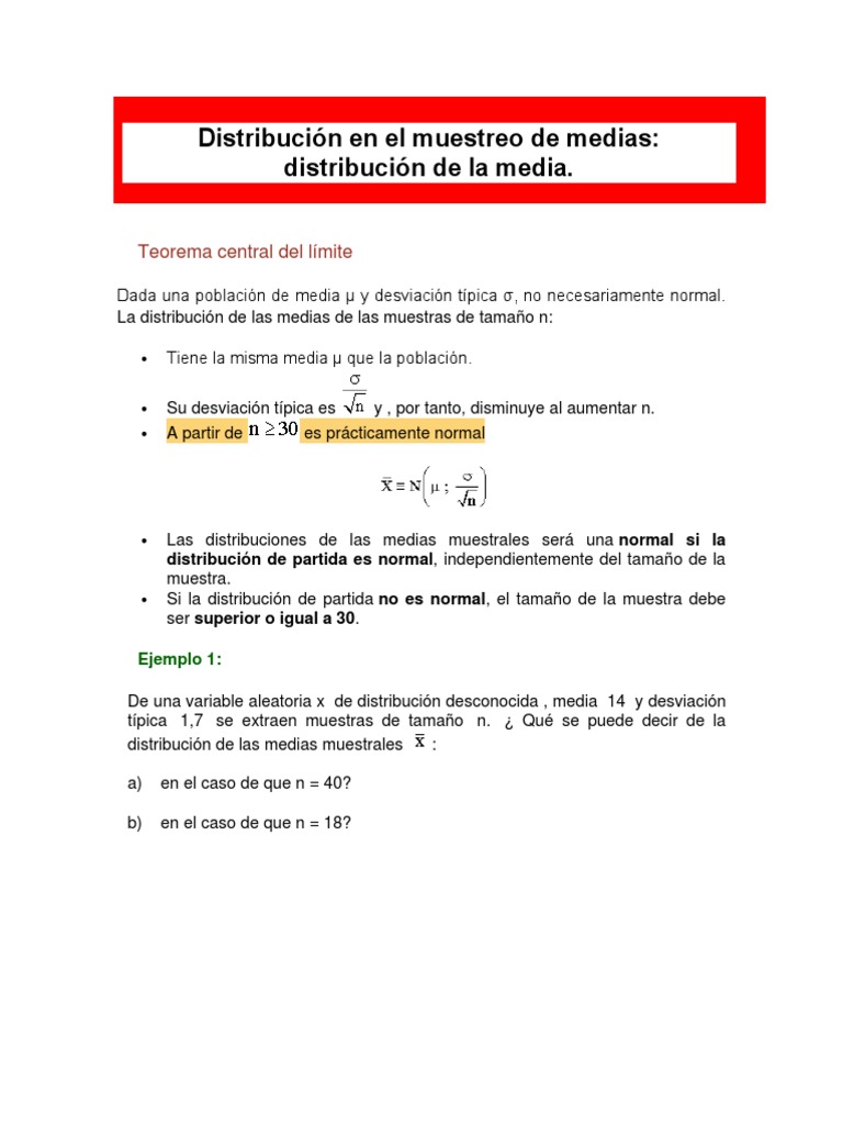 Semana 3-Distribucion en El Muestreo de Medidas(Dm) | PDF | Media | Desviación Estándar