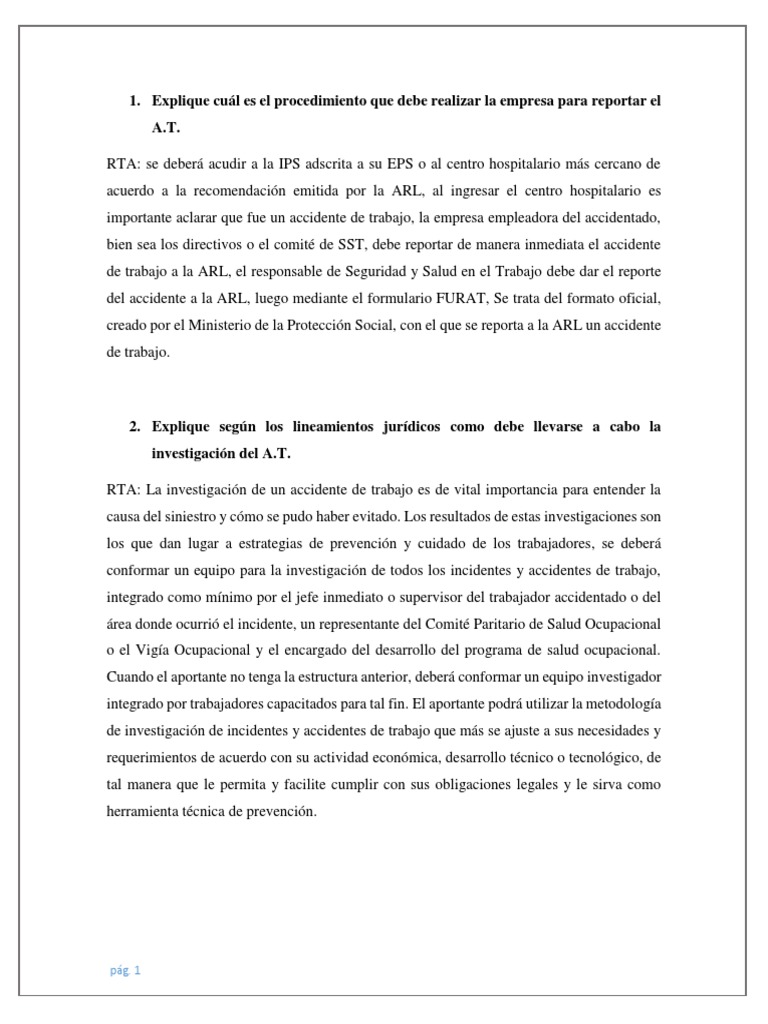 Explique Cuál Es El Procedimiento Que Debe Realizar La Empresa para ...