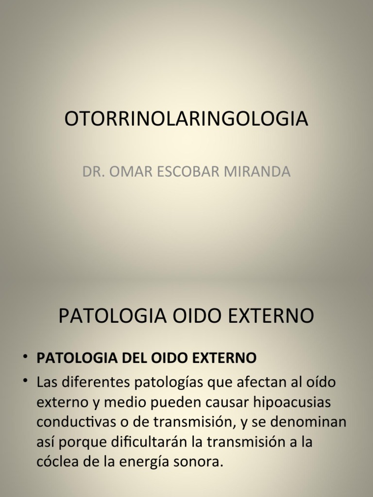 Oido Externo Patologia | PDF | Oído | Cáncer
