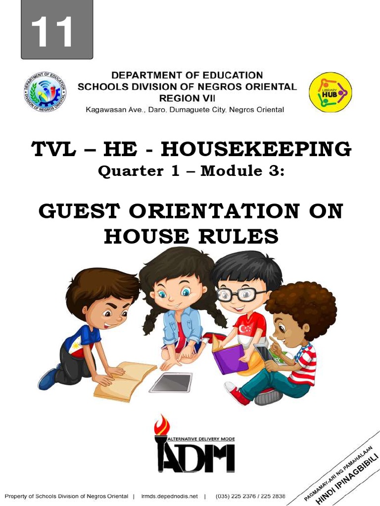 TVL - He - Housekeeping: Guest Orientation On House Rules | PDF ...