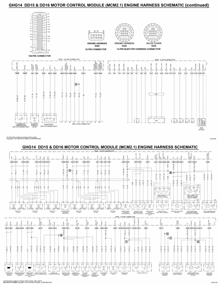 GHG14 DD15 and DD16 Motor Control Module (MCM2.1) Engine Harness | PDF