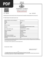 Format Family Income Certificate | PDF