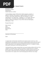 Uniform Receipt Acknowledgement | PDF