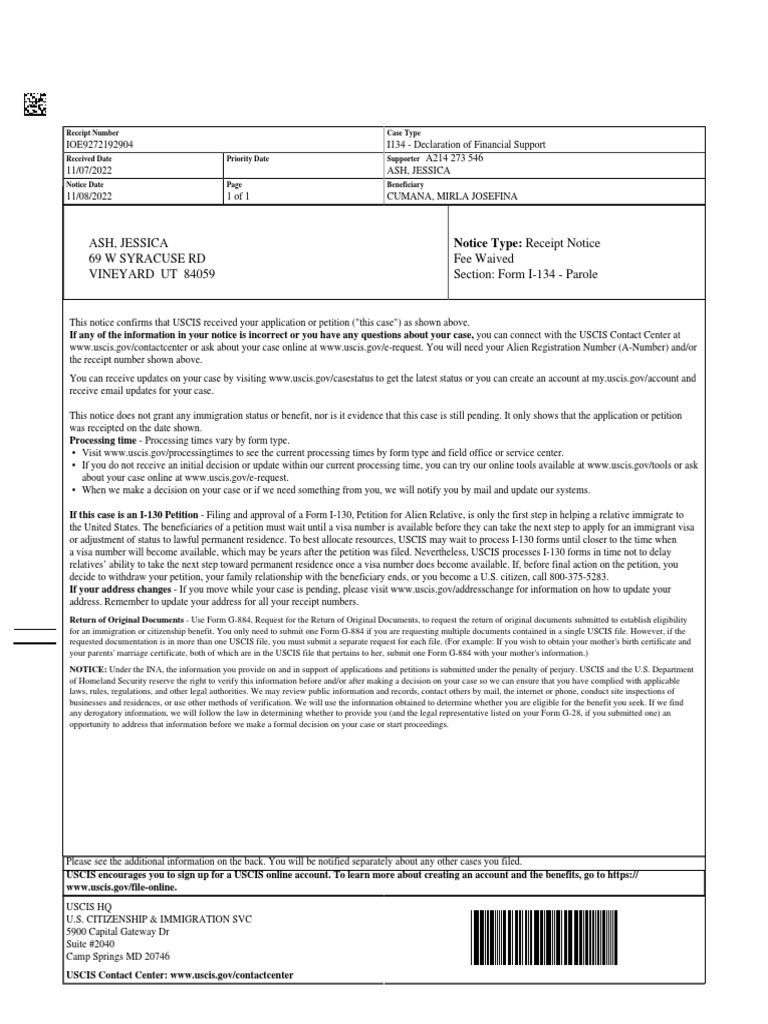 Parole H Mirla | PDF | Human Migration | United States Nationality Law