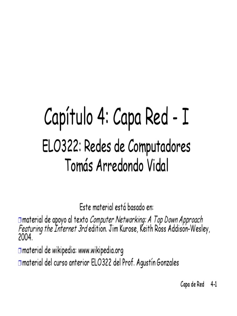 CCNA ITN Chp4 | PDF | Enrutador (Computación) | Protocolos de internet