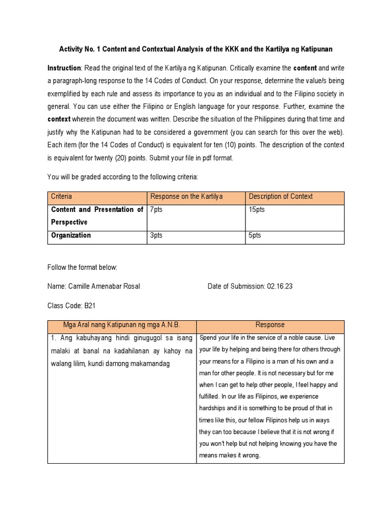 Activity RPH | PDF | Philippines
