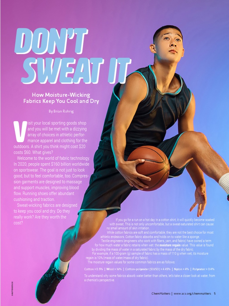 Dont Sweat It | PDF | Chemical Polarity | Textiles