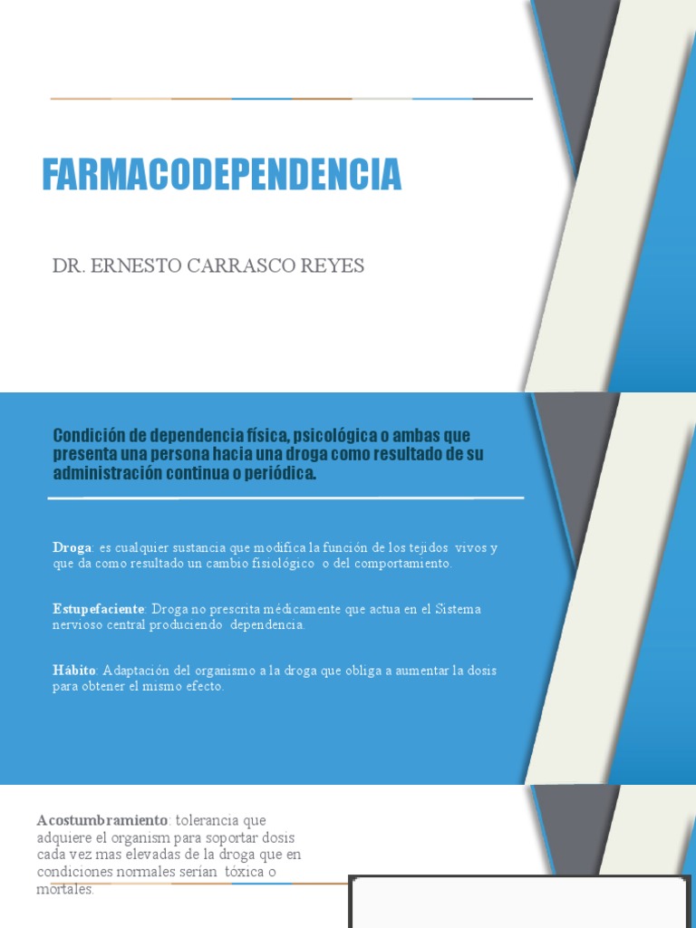 FARMACODEPENDENCIA | PDF | Cannabis (Droga) | Cocaína