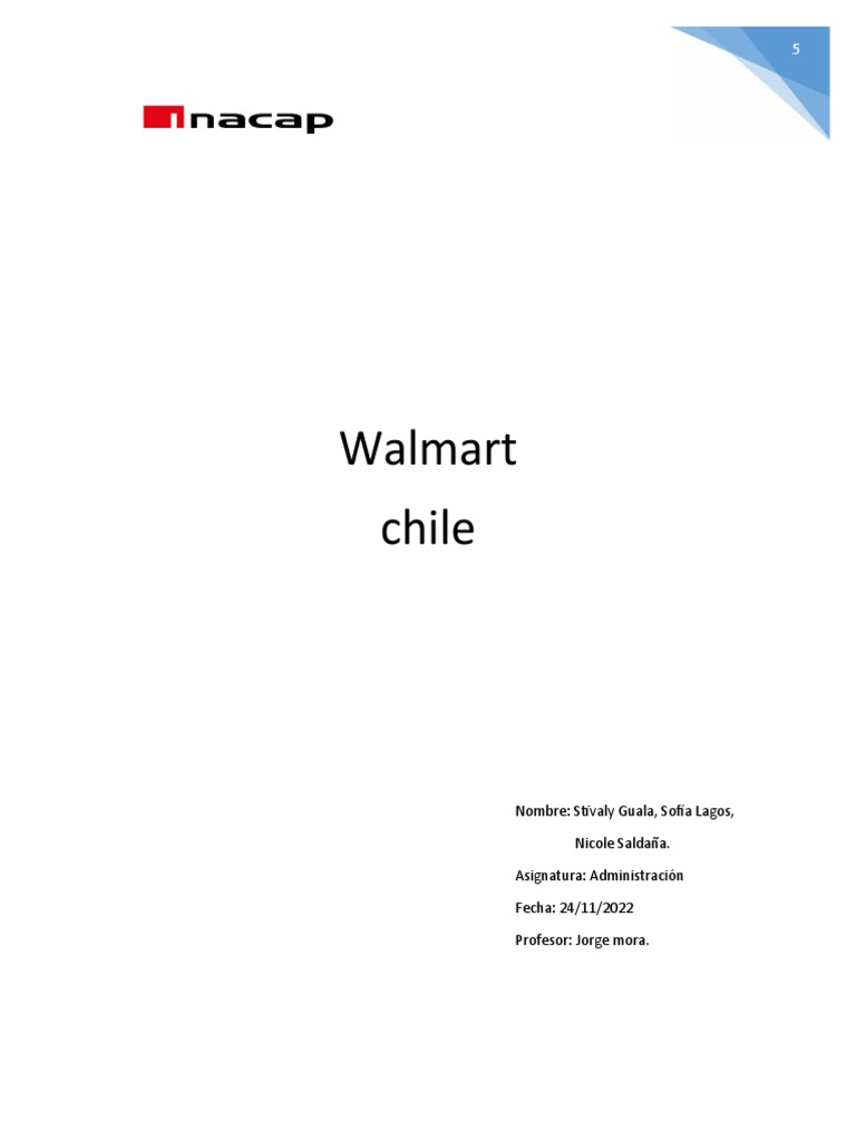 Walmart Chile | PDF | Logística | Business