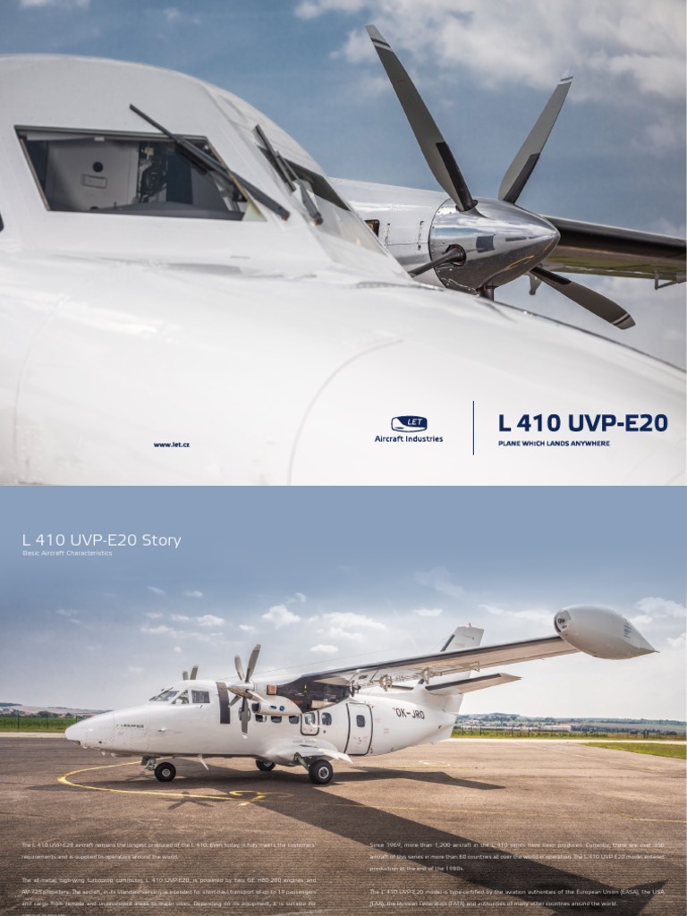 Explore the Durable and Versatile L 410 UVP-E20 Aircraft | PDF | Avionics | Aircraft